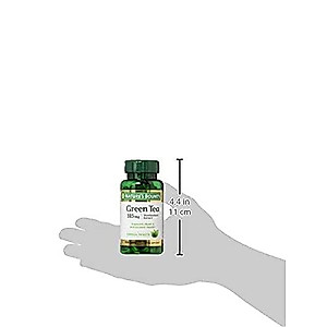 Nature's Bounty Green Tea Pills and Herbal Health Supplement, Supports Heart and Antioxidant Health, 315mg, 100 Capsules