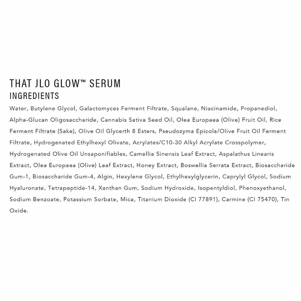 JLO BEAUTY That JLo Glow Serum | Skin Care that Tightens, Brightens and Hydrates, Made with Niacinamide and Squalane | 1.5 Oz (Exclusive Value Size)