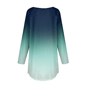 JJHAEVDY Christmas Fall Fashion Shirts for Women Going Sweatshirt Trendy Dressy Shirts Loose Fit Outfits Oversized Crewneck Sweatshirt Women Clothes(2-Light Blue,XX-Large)