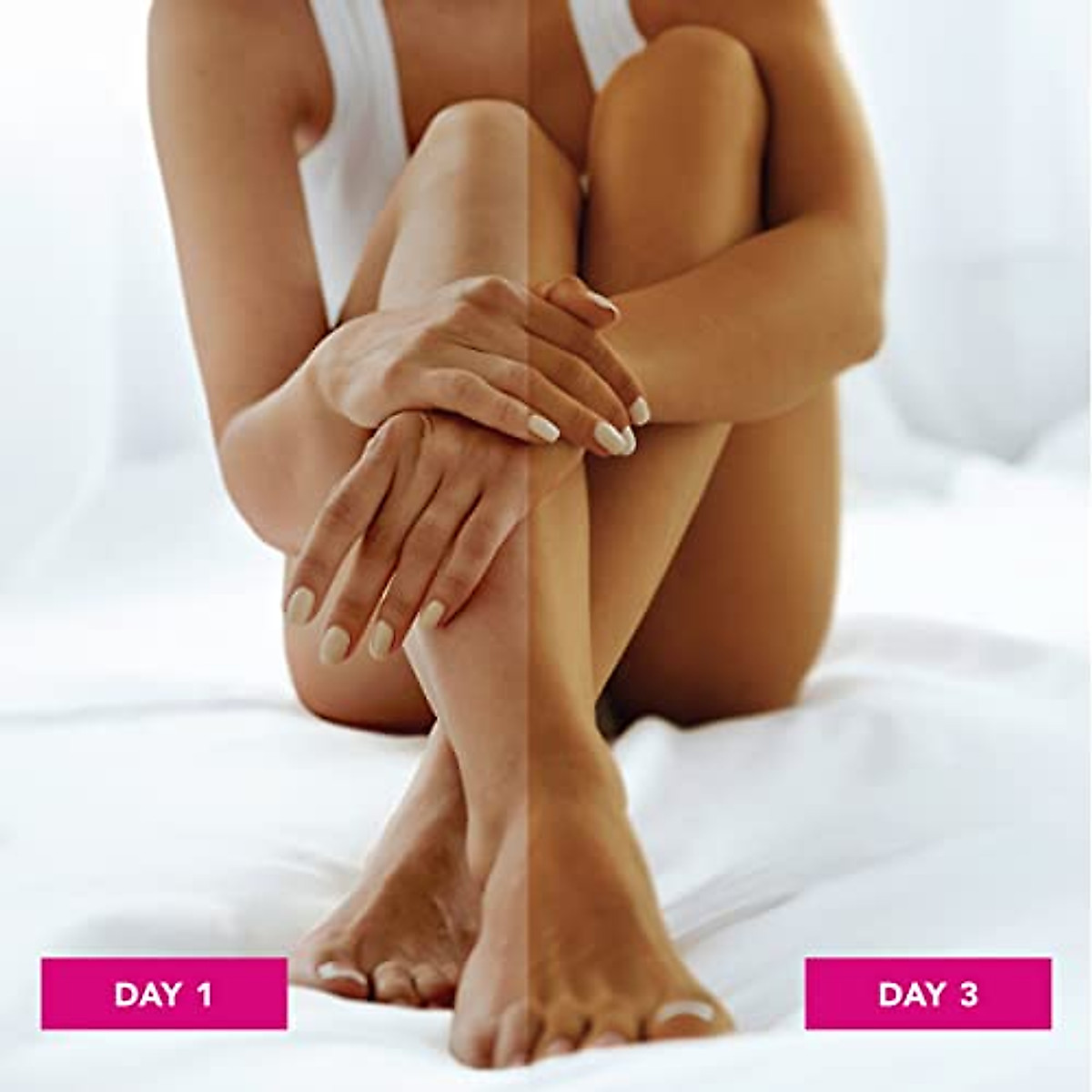 Jergens Natural Glow 3-Day Self Tanner, Sunless Tanner for Medium to Deep Skin Tone, Sunless Tanning Lotion Daily Moisturizer, for Streak-free Color, 4 Ounce