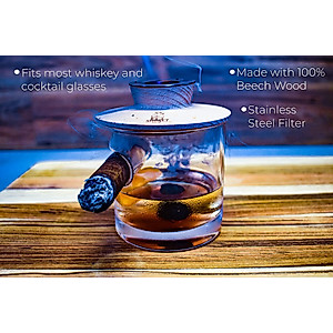 Smokey Crew Cocktail Smoker Kit with Butane Torch - Elevate Your Whiskey and Cocktail Experience - Gift for Him