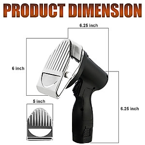 SOKO Cordless Electric Gyro Kebab knife portable Shawarma Cutter Doner Kebab slicer Machine, Fast Charger and 12V battery 2 Blades,80w, black