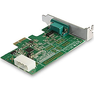 StarTech.com 1-port PCI Express RS232 Serial Adapter Card - PCIe RS232 Serial Host Controller Card - PCIe to Serial DB9 - 16950 UART - Low Profile Expansion Card - Windows & Linux (PEX1S953LP)