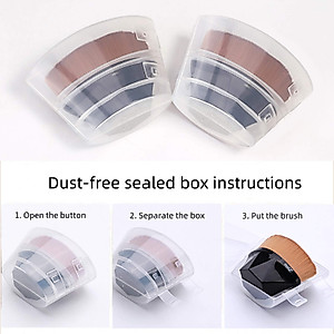 Foundation Brush Makeup Brush with Case, Black