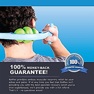 Rolflex Arm & Leg Massager - Forearm & Calf Roller - Tennis & Golfer's Elbow, Carpal Tunnel, Tendonitis, Wrist, Hand, Calf, Foot, & Thigh Relief - Trigger Point - Active & Myofascial Release