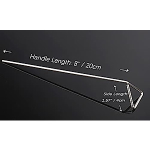 ZENGSUSU Bacterial Cell Spreader Stainless Steel, 1.38 inch Wide Spreading Bar