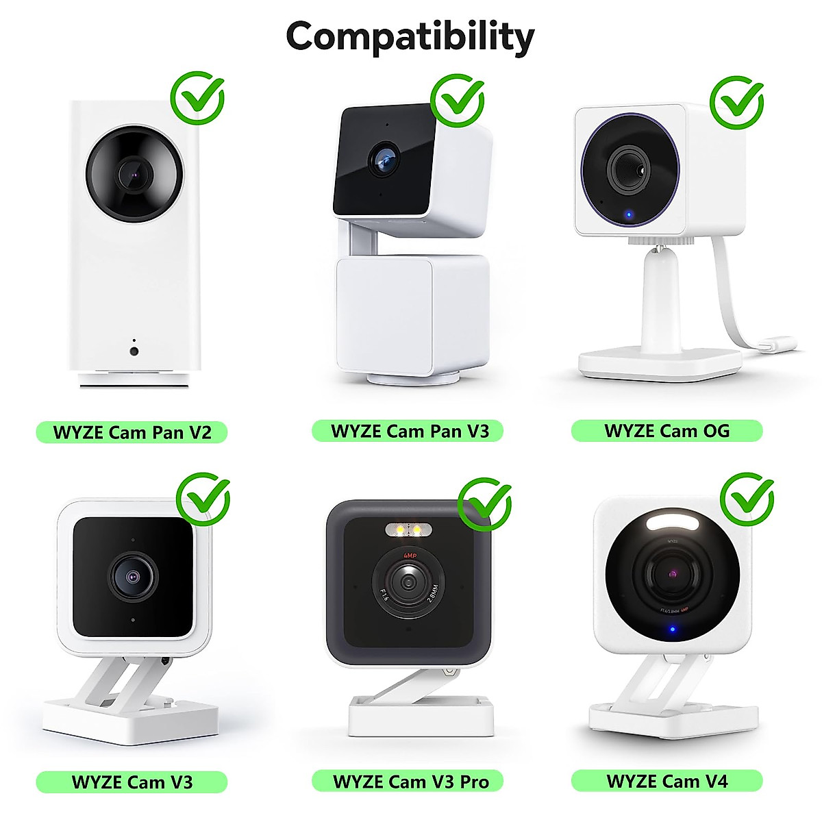 30FT Outdoor Power Adapter for WYZE Cam V4, WYZE Cam OG/V3/V3 Pro, L-Shape Micro USB Extension Cable for WYZE Cam Pan V3, Replace for WYZE Plug, IP67 Waterproof Flat Cable Charge Your WYZE Camera