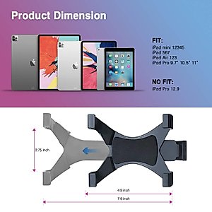 Controller and Headphone Holder Stand for PS5 PS4 Xbox One Switch Pro Gamepad Controller, iPad Tripod Mount Adapter for iPad, iPad Air, iPad Mini, Kindle Fire, Samsung Galaxy Tab, Microsoft Surface