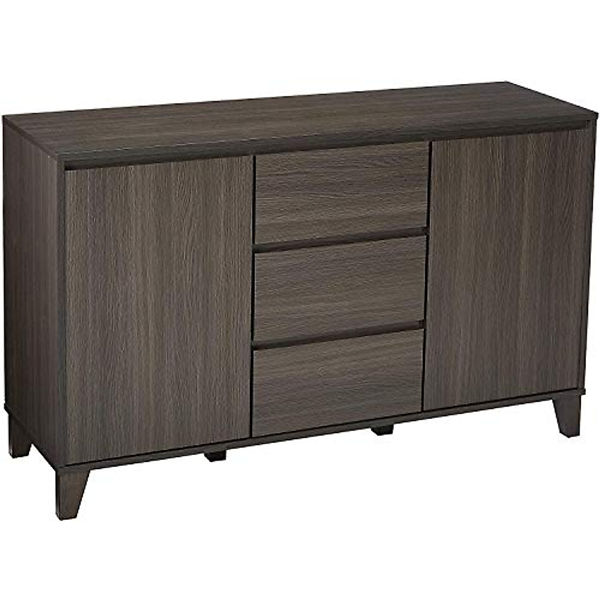 Kings Brand Furniture – Wood Buffet Server Cabinet Console Table, Oak Gray