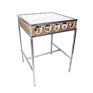 wine rack bar height table