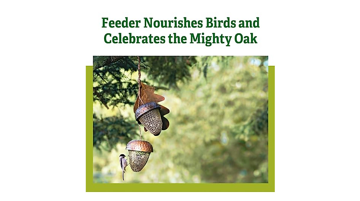 Gardener's Supply Acorn Bird Feeder | Squirrel-Proof Garden Decor