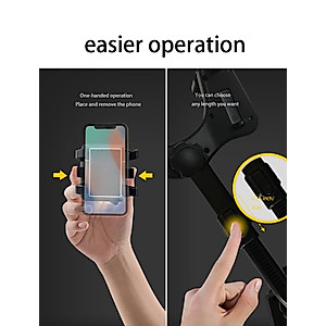 360°Rotatable and Retractable Car Phone Holder, Multifunctional Adjustable Mount, Universal Rearview Mirror Phone Holder for All Mobile Phones