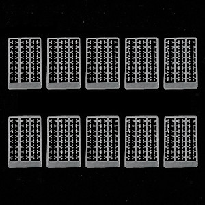 FASTROHY 10Pcs Fishing Stops V Shape Bait Stopper for Boilie Stops Fishing Tackle Pellets Meat Corn Hair Rig Clear Color