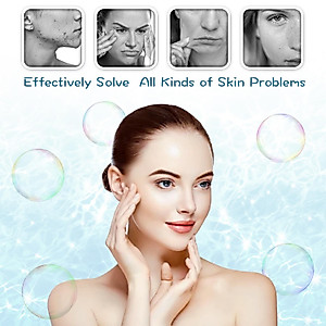 HXDZFX LED FACIAL LIGHT THERAPY MASK-Led Face Mask Light Therapy, 7 Led Light Therapy Facial Skin Care Mask - Blue & Red Light for Acne Photon Mask - Skin Care Mask for Face.White