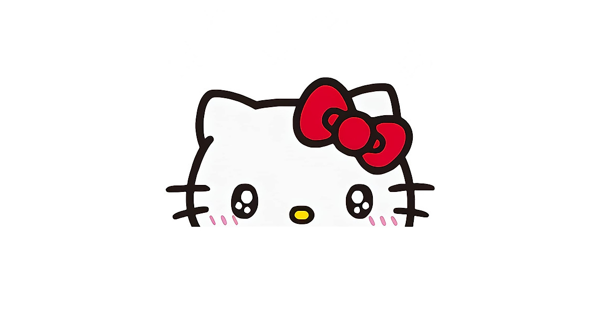 Funny Hello Kitty Vinyl Sticker for Any Surface