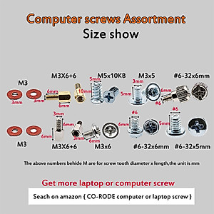CO RODE Computer Screws, 220pcs PC Screw Standoffs Spacer Set Assortment Kit for Hard Drive Computer Case Motherboard Fan Power Graphics with Extra Screwdriver