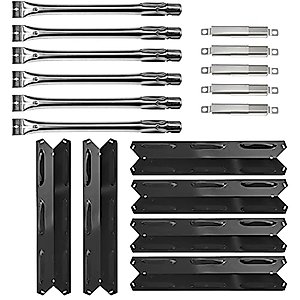 Dongftai PN622A (6-Pack) SA622A (6-Pack) Parts Kit Replacement for Kenmore 146.23681310, 146.23766310,146.47223610,146.23680310, 146.4746861, 146.4746961 Stainless Pipe Burner, Heat Plate Tent Shield