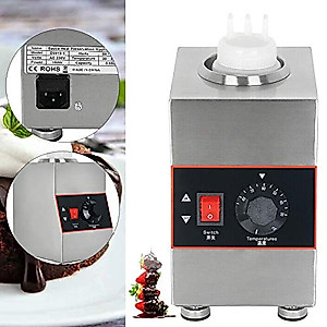 Commercial Sauce Warmer,Electric Pump Dispenser, Sauce Bottle Warmer Food Sauce Warmer Heater,Jam Heat Preservation Machine Multifunction Butter Cheese Fondue Warmer (1 Bottles 80W)