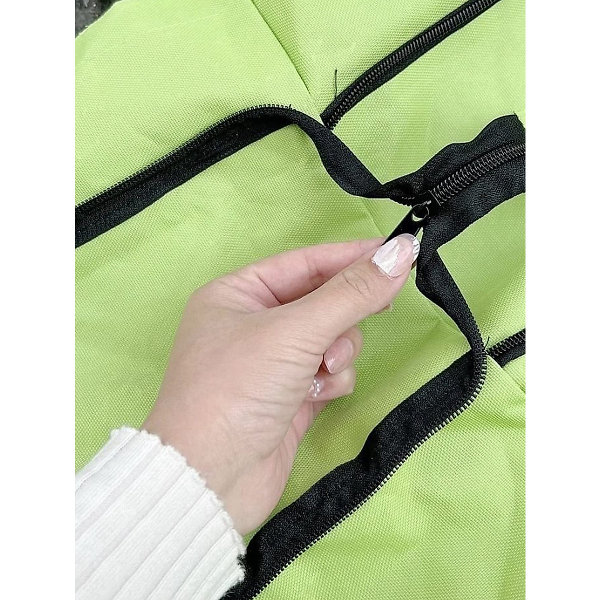 Foldable Shopping Cart, Portable Rolling Tote Shopping Bag with Wheels, Hand Pulling Utility Collapsible Grocery Bag for Picnic Trips to Buy Vegetables