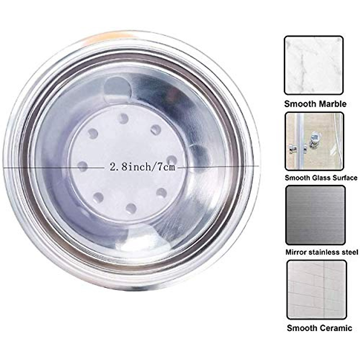 Suction Cup Shower Head Holder Handheld Shower head Bracket Adjustable Height Shower Holder, Removable Handheld Wand holder Wall Mounted Suction Bracket