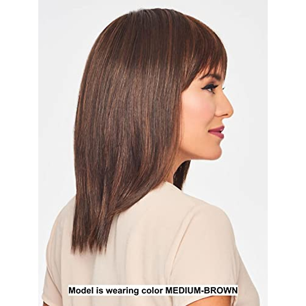 Bundle - 5 Items: Prosperity Wig by Gabor, Christy's Wigs Q & A Booklet, 2oz Travel Size Wig Shampoo, Wig Cap & Wide Tooth Comb - Color: LIGHT BROWN