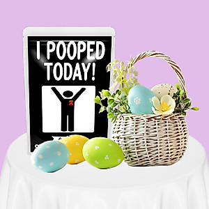 I Pooped Today Bath Bombs - Funny Happy Pooper Bath Balls for Adults - XL Black and Red Fizzers, Handcrafted, Made in America, 2 Count
