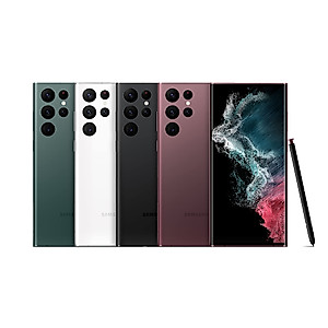 SAMSUNG Galaxy S22 Ultra Cell Phone, Factory Unlocked Android Smartphone, 256GB, 8K Camera & Video, Brightest Display Screen, S Pen, Long Battery Life, Fast 4nm Processor, US Version, 2022, Burgundy