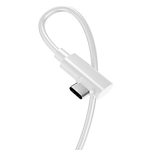 VR Streaming Link Cable Compatible for Oculus Quest, Cuxnoo Virtual Reality Headset Cable Angle USB 3.2 Gen1 C-C High-Speed Data Transfer, Fast Charging Cord, 15FT