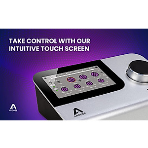 Apogee Symphony Desktop - Pro Audio Interface with Touch-Screen Display, Headphone Amp with Phantom Power for Recording, Live-Stream & Podcast, works with Mac, PC, iPhone, and iPad