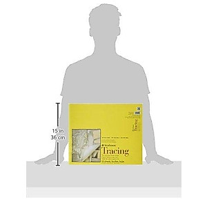 Strathmore 300 Series Tracing Paper Pad, Tape Bound, 9x12 inches, 50 Sheets (25lb/41g) - Artist Paper for Adults and Students