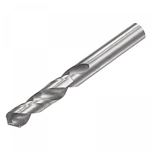 uxcell Solid Carbide Drill Bits, 6mm C2/K20 Tungsten Carbide Jobber Drill Bits Straight Shank Drilling Tool for Stainless Steel Aluminum Iron Metal Plastic