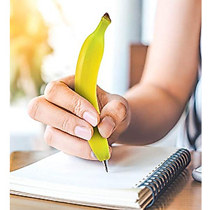 Planet Pens Banana Novelty Pen - Cute Fun & Unique Kids & Adults Office Supplies Ballpoint Pen, Colorful Fruits Writing Pen Instrument For School & Office