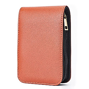 Lanxivi Fountain Pen Roller Pen Pu Leather Case for 12 Pens (Coffee)