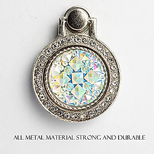 [2 Packs] Gemstones Glitter Bling Bling Phone Ring Holder, Sparkle Phone Ring Grip Artificial Diamond Stand,Rhinestone Cell Finger Ring for Phones,Pad