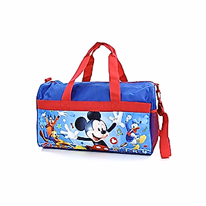 Boys 18" Mickey Mouse Blue/Red Duffel Bag Standard