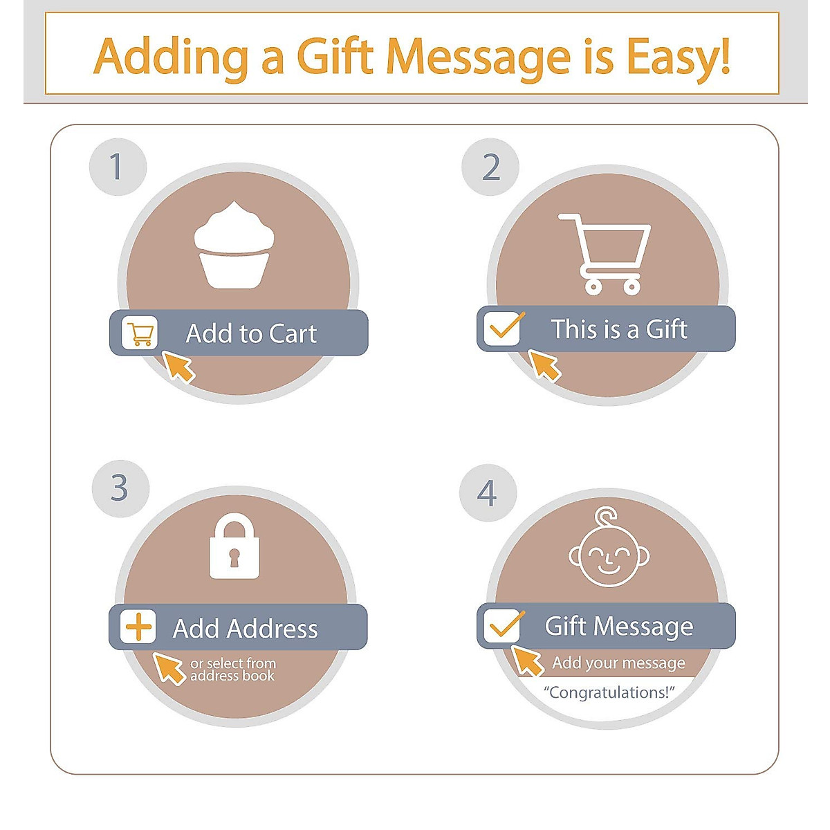 Lily and Page Baby Boy Gift Basket, Newborn Boys Bodysuits Cupcake Essential Shower Gift Set