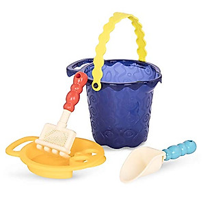 B. toys- Large 20" Colossal Cruiser & Sand Ahoy Dump Truck- Water Play & Sand Bucket Set (10-Pc) – Colossal 20" Truck, Toy Cars, Vehicles- 18 Months+