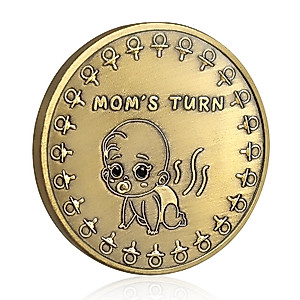 New Parent Decision Coin Funny Pregnancy Gifts for First Time Moms Dads Cute New Parents Gift for Couples Mommy Daddy Women Men Christmas Birthdays Gift