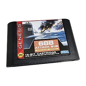 688 Attack Sub- Electronic Games 16 BIT MD game Card For PAL And NTSC Version