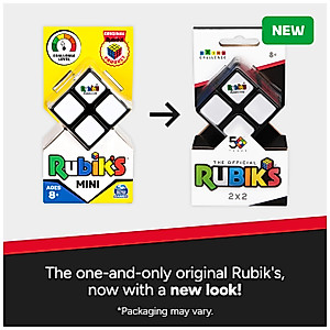Rubik's Cube Mini, Original 2x2 Rubik's Cube, Puzzle Fidget Cube, Fidget Toy, Brain Teasers, Stocking Stuffers, Christmas Gifts for Teens, for Ages 8+