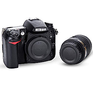 Rear Lens Cap & Body Cap Cover for Nikon F Mount Camera D3500 D3400 D3300 D3200 D3100 D3000 D7500 D7200 D7100 D5600 D5500 D5300 D5200 D5100 D5000 D780 D850 D810A D810 D750 D6 D5 D4s D4-3 Packs