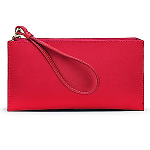 YALUXE Wristlet for Women Clutch Slim Genuine Leather Wallet