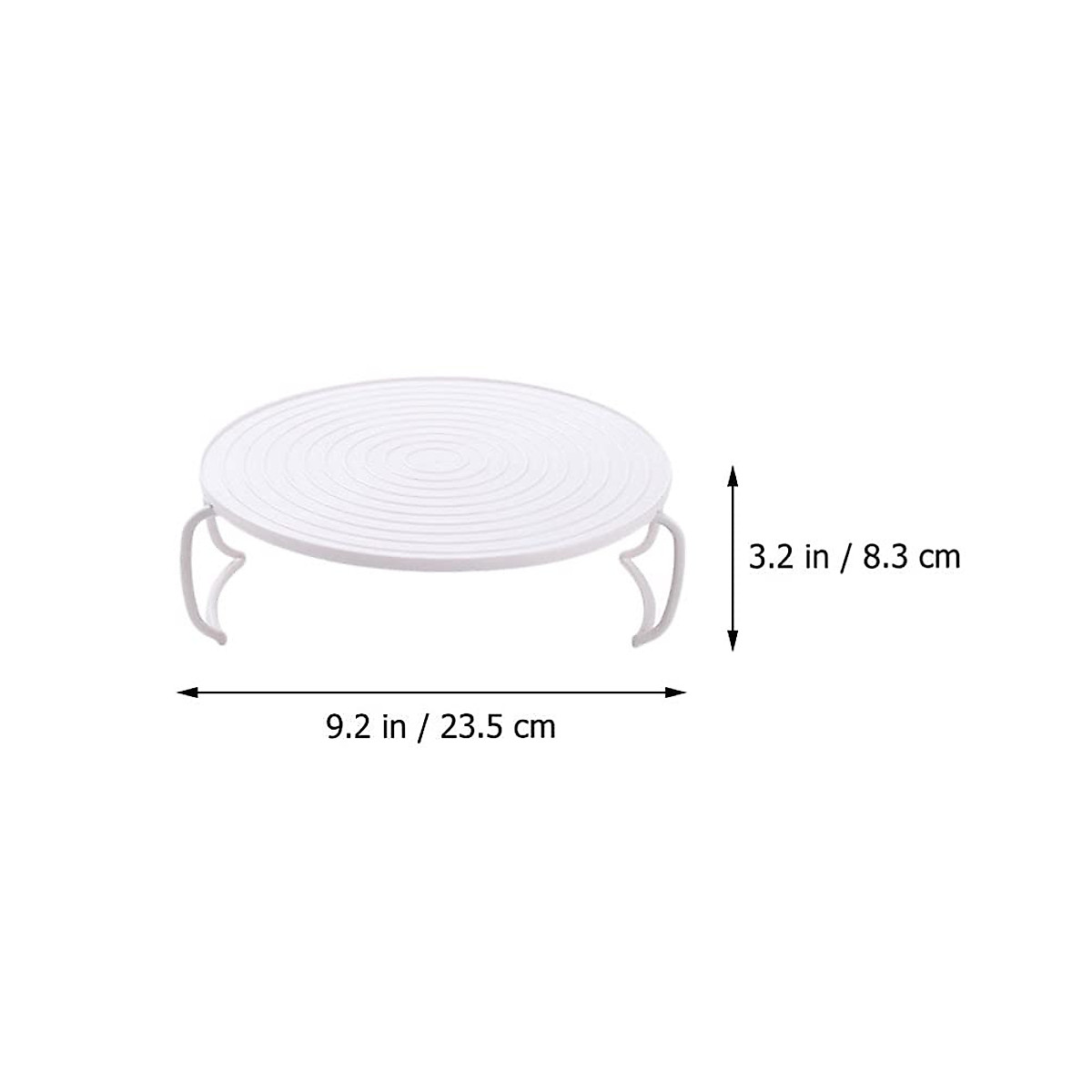 Cabilock 2PCS Steaming Rack Microwave Rack Plate Cover Plastic Steamer Rack Food Tray Shelf for Oven Pressure Cooker Kitchen Accessory