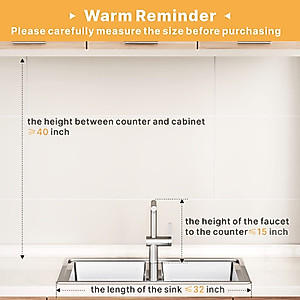 iSPECLE Over The Sink Dish Drying Rack Stainless Steel 2 Tier Dish Rack Large Above Sink Drying Rack Kitchen Sink Shelf, Black