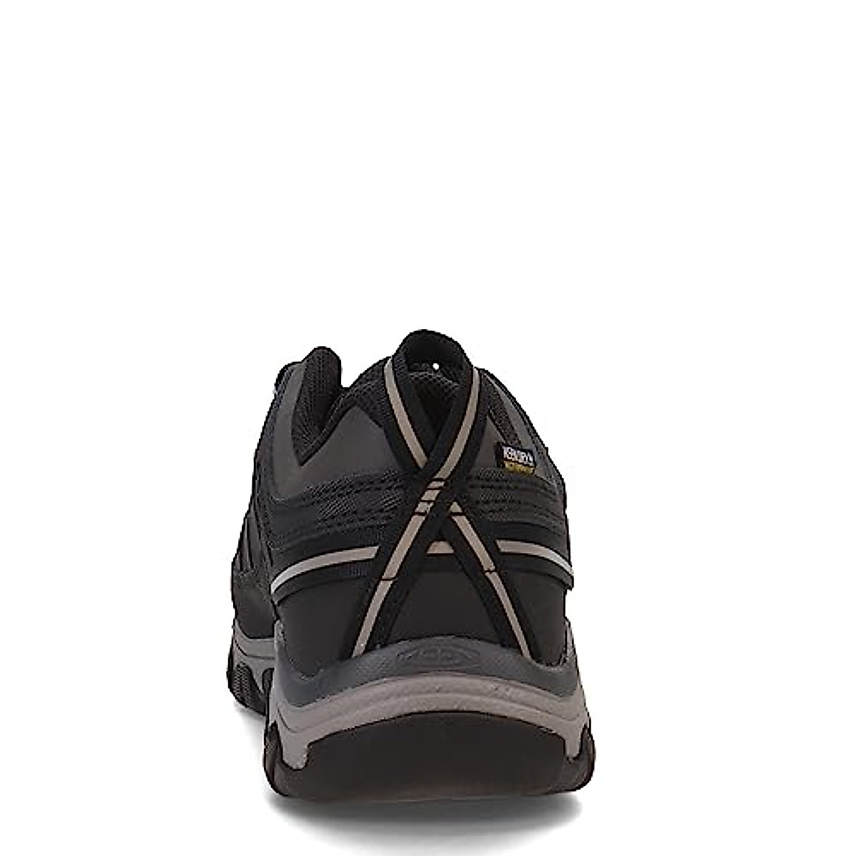 KEEN Men's Targhee EXP Waterproof Hiking Shoes, Black/Steel Grey, 13