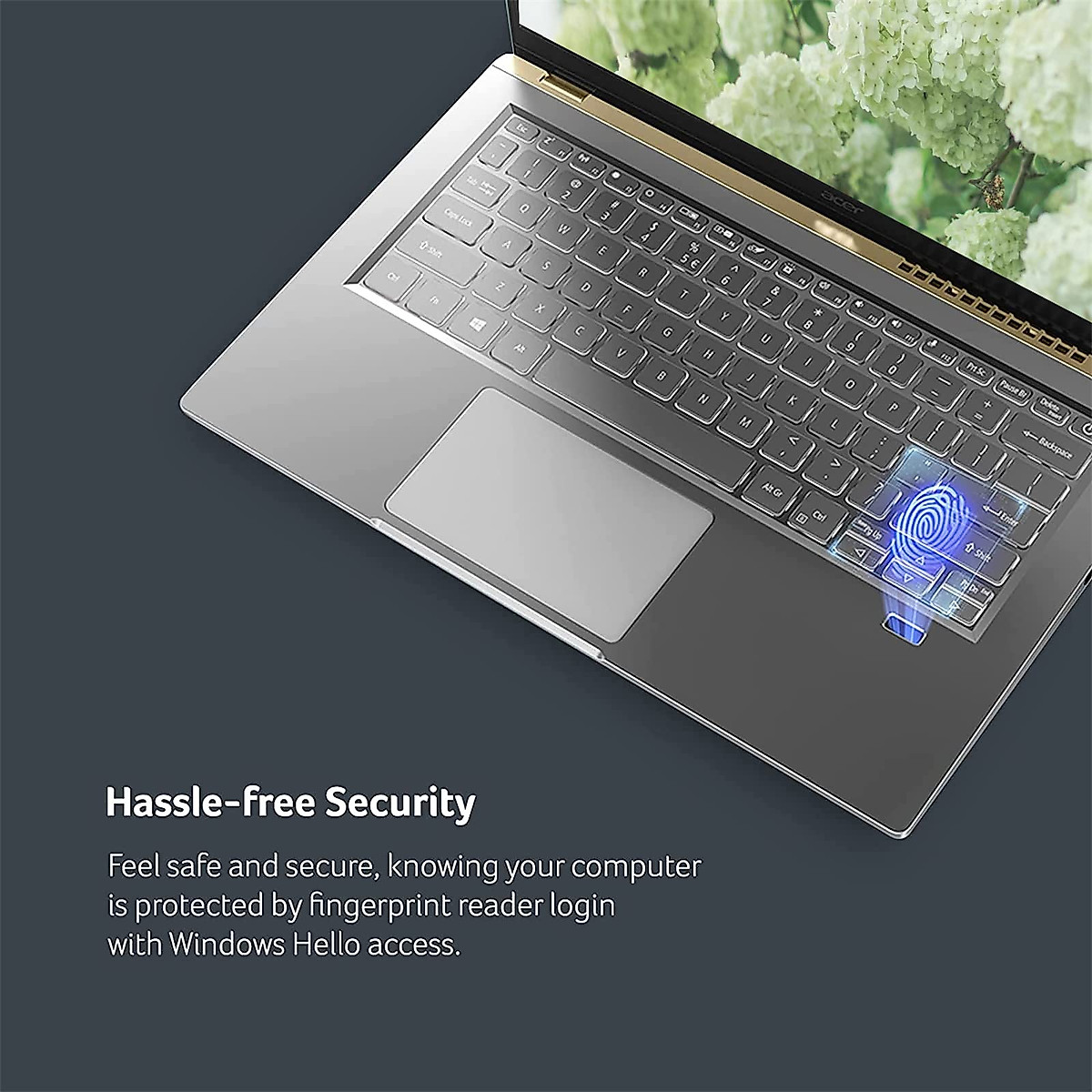Acer Swift X Laptop, 14inch FHD IPS Display, AMD Ryzen 7 5800U, NVIDIA RTX 3050Ti, 16GB LPDDR4X RAM, 1TB SSD, Fingerprint Safari Gold 16GB | 1TB SSD