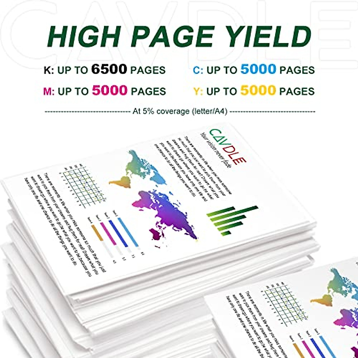 CAVDLE 410X Remanufactuared Toner Cartridge Replacement for CF410X 410X Work with Color MFP M377dw M452dn M452dw M452nw M477fdw M477fnw M477fdn Printer (Black Cyan Yellow Magenta, 4-Pack)