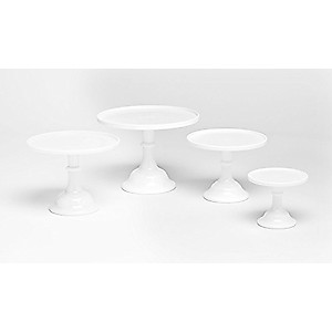 Milk White 6" Glass Cake Stand - By Mosser Glass
