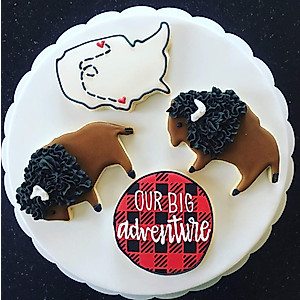 Buffalo Cookie Cutter 4.75" Made in USA by Ann Clark