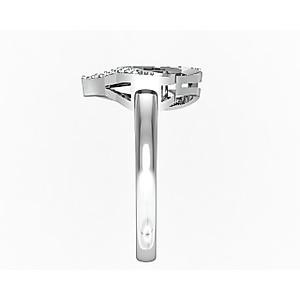 Greek Star Sigma Lambda Gamma Heart Silver Ring